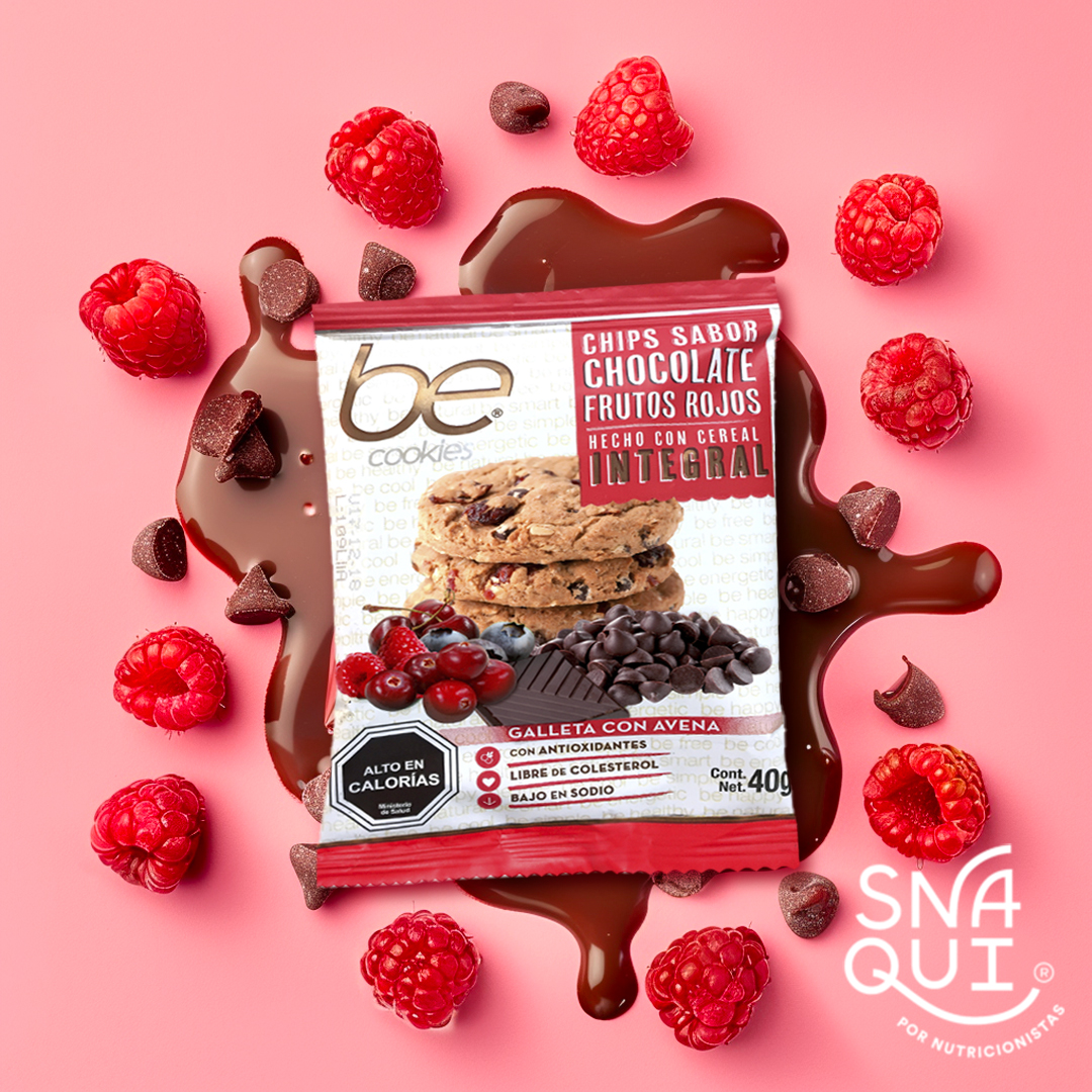 GALLETÓN BE COOKIES FRUTOS ROJOS 40GRSX48U