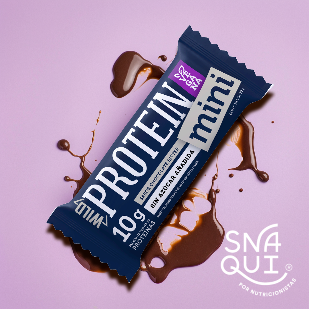 MINI BARRA WILD PROTEIN CHOCO BITTER 30GRSX240UDS