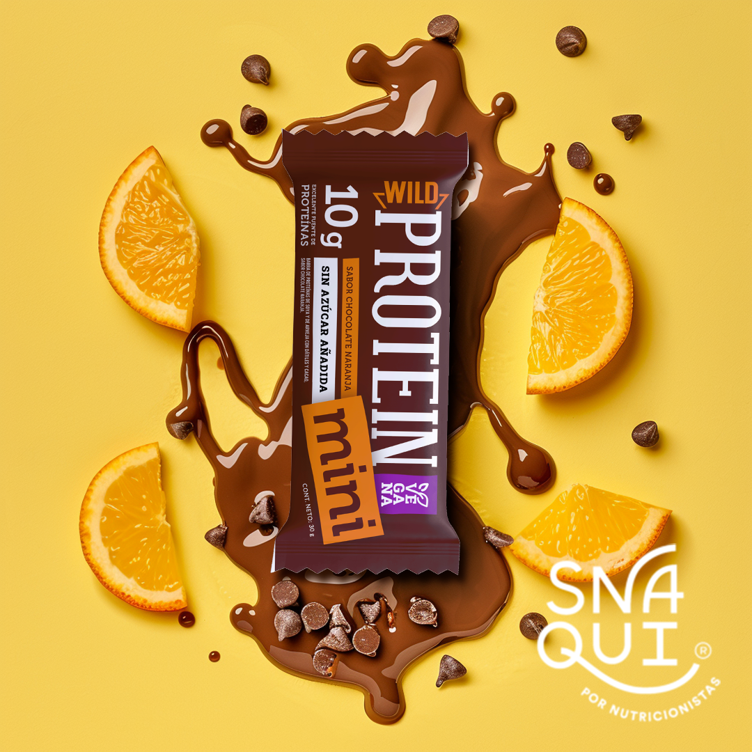 MINI BARRA WILD PROTEIN CHOCO NARANJA VEG 30GRSX240UDS